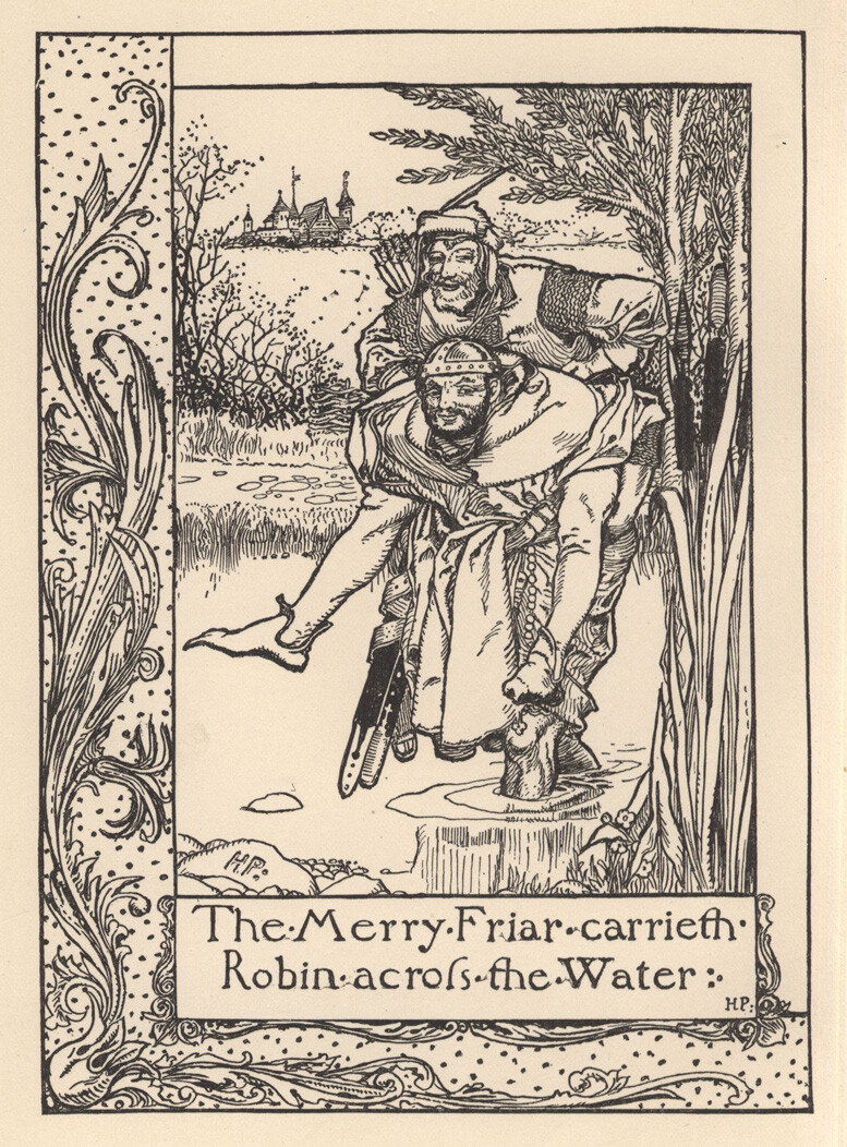 Howard Pyle Merry Adventures of Robin Hood Scribner 1883 edition ...