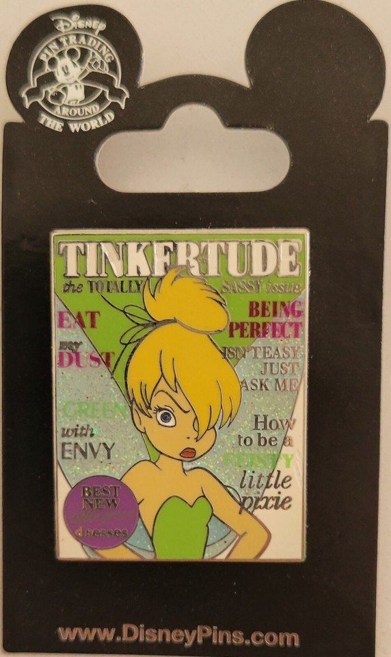 Disney Tinkertude Magazine Cover Tinker Bell Pin | eBay