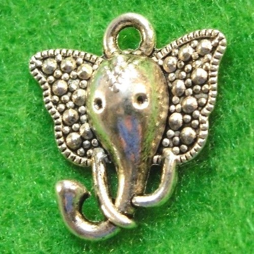 20Pcs. Tibetan Silver ELEPHANT Charms Pendants Earring Drops Findings ...