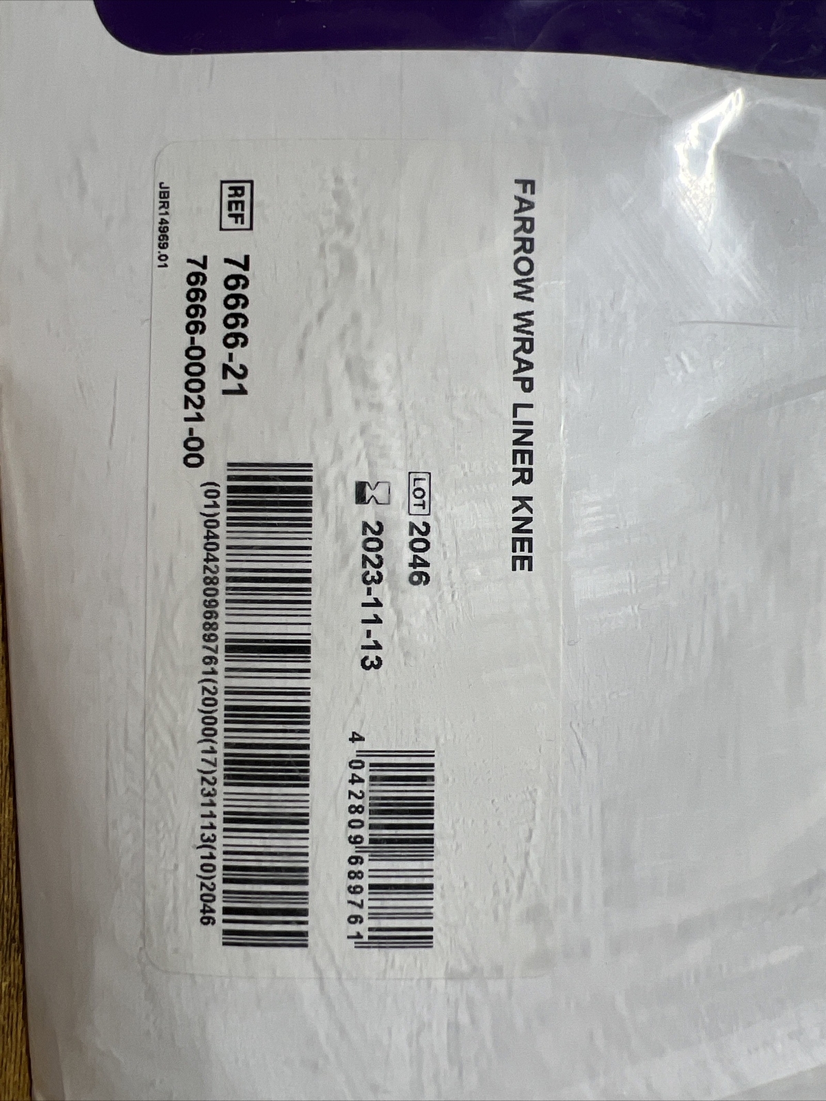 2 JOBST Farrow Wrap Liners Knee Non Compressive Farrowwrap 76666-21 ...