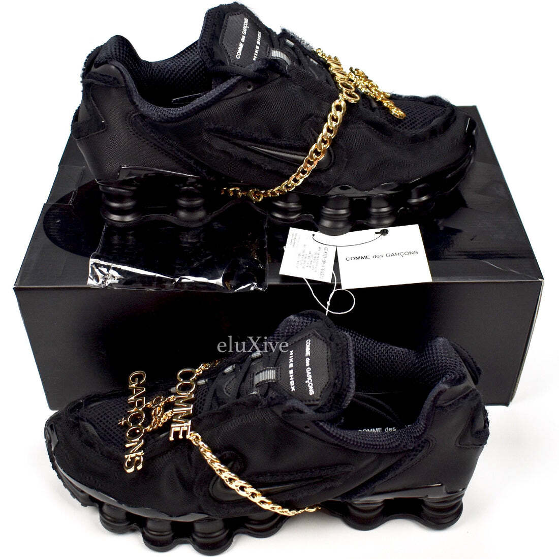 NWT Nike Shox TL CDG Comme des Garcons Black Sneakers 10.5 M 12 W 2019 ...