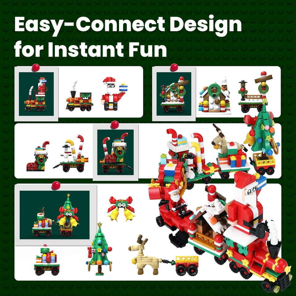 Advent Calendar 2025 Train Building Blocks Set,760 PCS Surprise ...