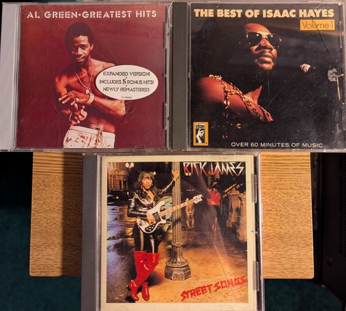 Funk Soul R&B 3 CD Lot - Al Green-Rick James Street Songs- Isaac Hayes ...