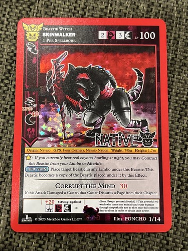 Metazoo Native Theme Deck Skinwalker Full Holo NM | eBay