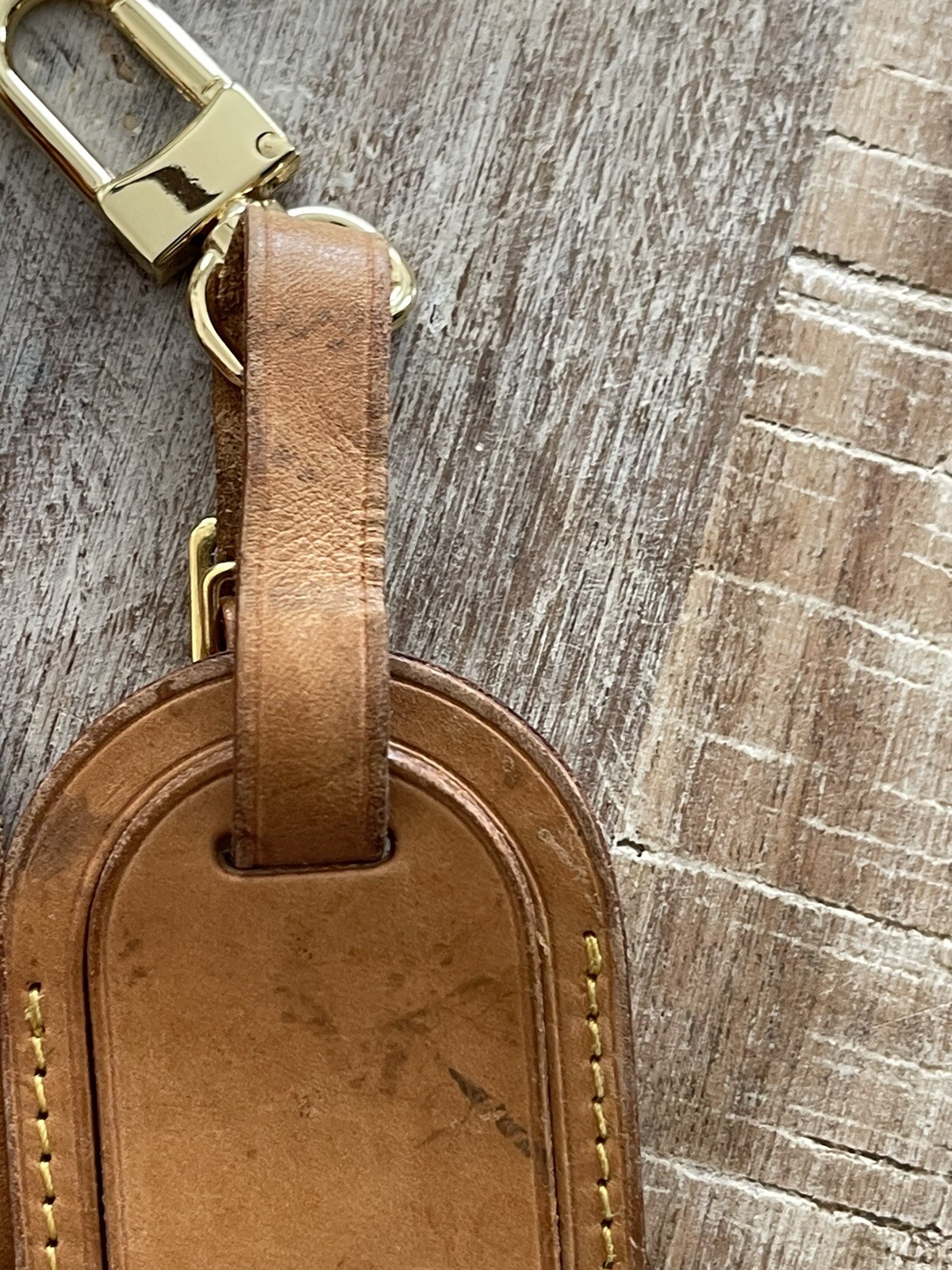 Louis Vuitton LV Vintage luggage name tag Handle Stra… - Gem