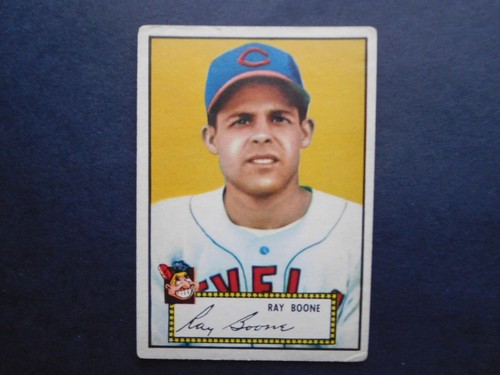 RAY BOONE CLEVELAND INDIANS 1952 TOPPS CARD #55 | eBay