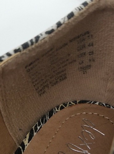 Dexflex Comfort Womens Black White Floral Canvas Peep Toe Cork Wedges ...