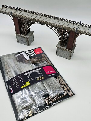 Modelux OO Gauge Ironbridge 280mm With Side Links And Piers Kit in ...