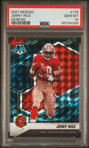 2021 Mosaic Genesis #175 Jerry Rice San Francisco 49ers PSA 10 | eBay