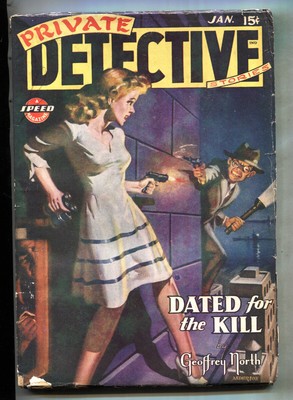 PULP: PRIVATE DETECTIVE 1/1944-Asian villain cover-Good Girl art-Crime ...
