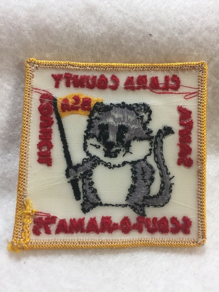 (rt6) Boy Scouts- 1975 Santa Clara County "Mouse" Scout-o-rama patch | eBay