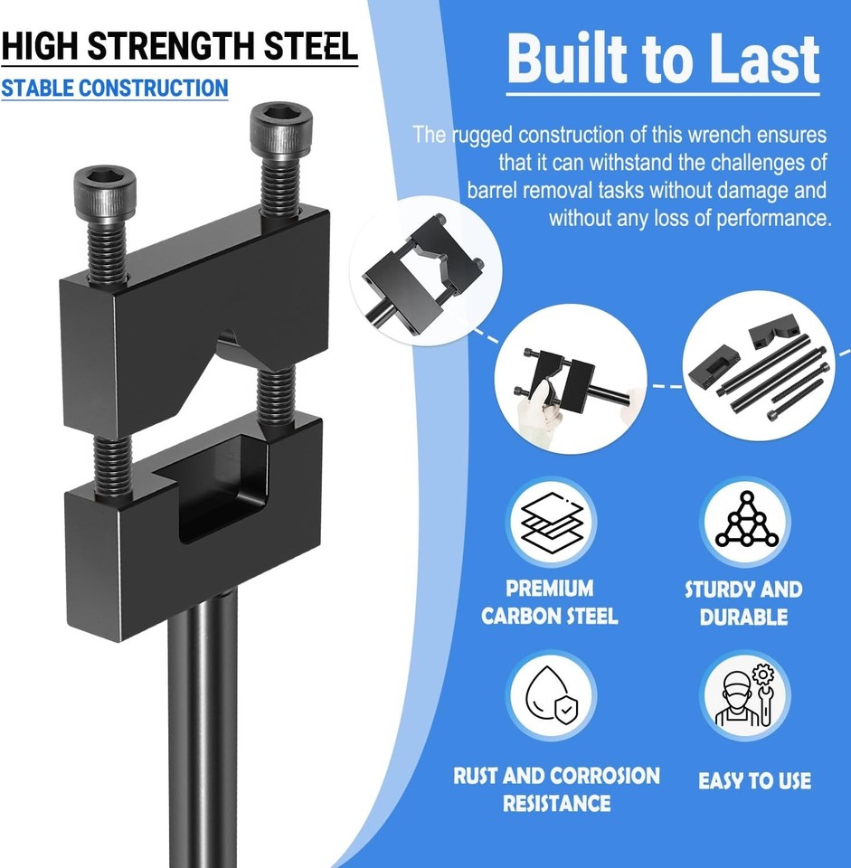 Barrel Removal Action Disassembler Wrench For 16-36mm Hexagonal Square ...