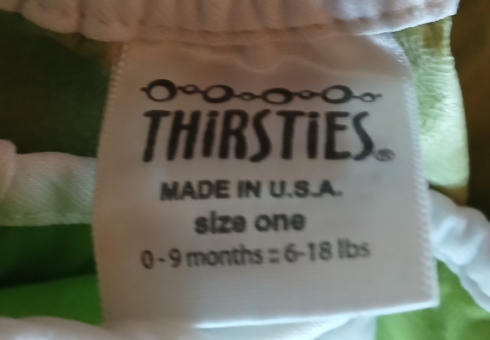 5 Size One Thirsties Diaper Covers Snap Closures | eBay