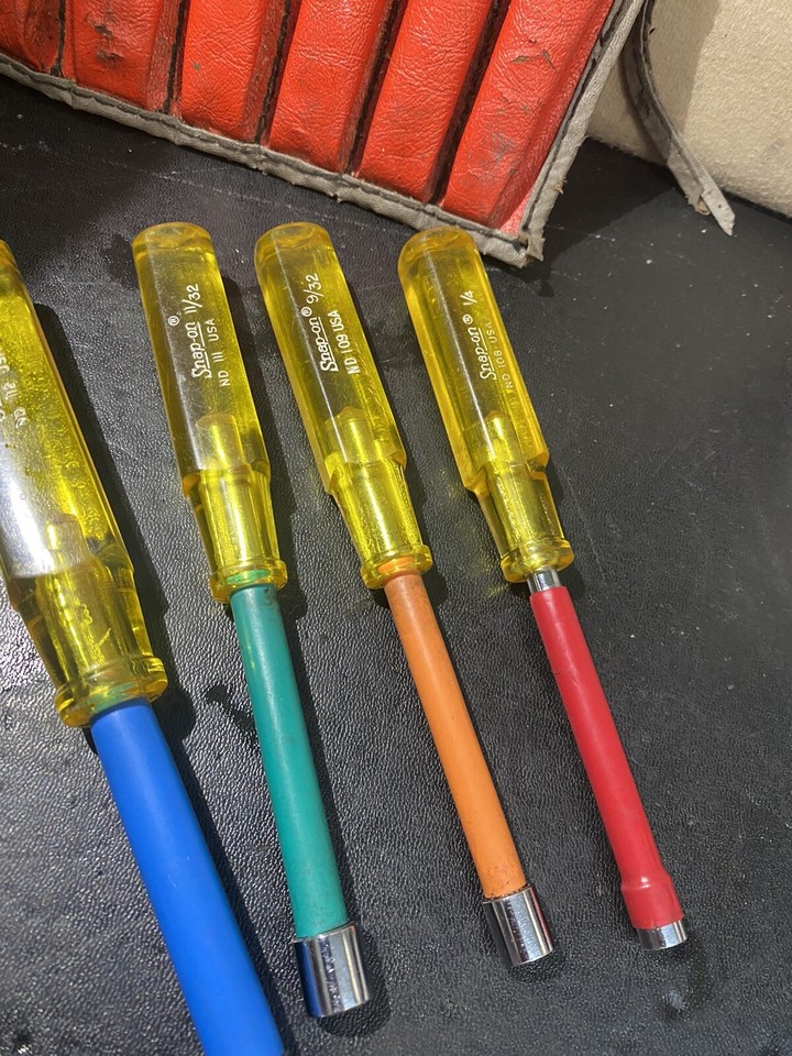 Snap-On Tools 6 PC Insulated Nut Driver Set Snap On Model ND-1070K C ...