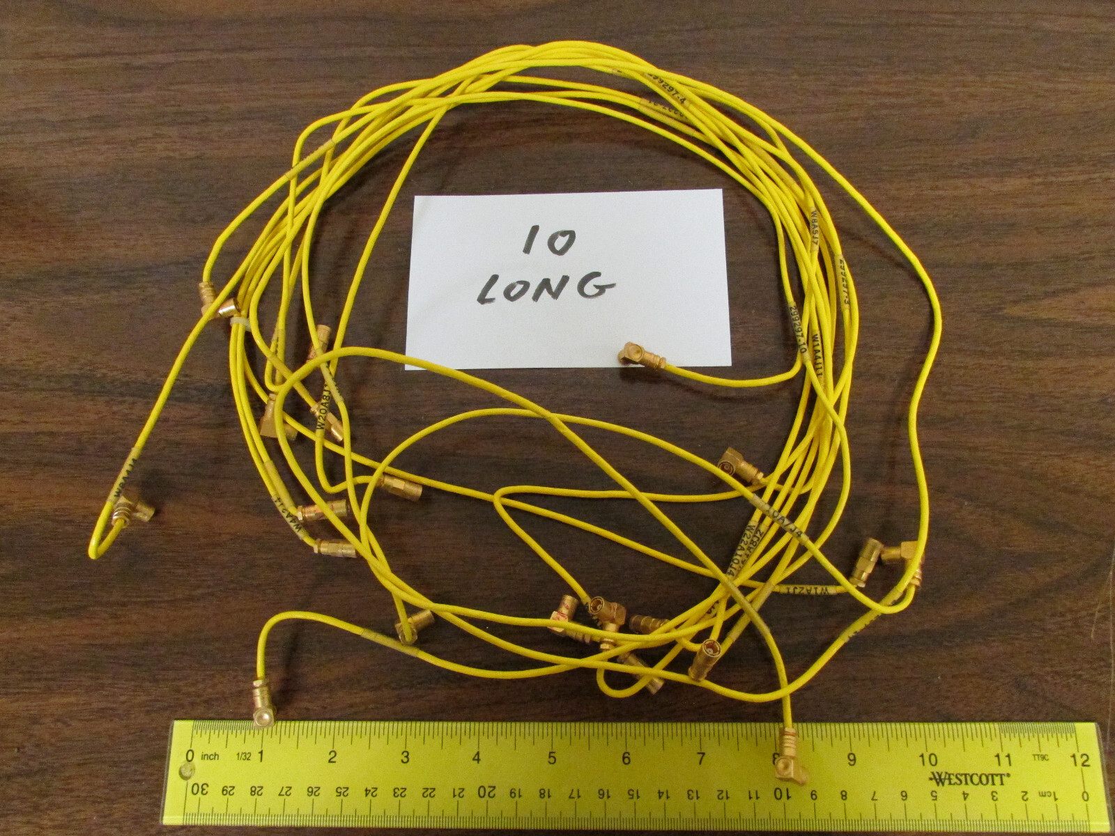 10 Long Yellow PTFE RF Coaxial Test Equipment Interconnect Cables | eBay