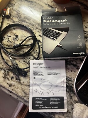 Kensington ClickSafe Keyed Laptop Lock New Sealed | eBay