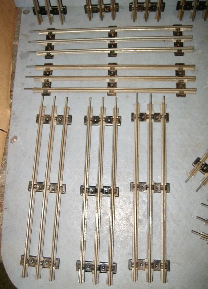 Lot of 14 Straight + 7 Curved 3-Rail Track ~ Marx, Lionel ~ O Gauge ...