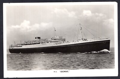 MV Georgic British Ocean Liner RPPC Real Photo Vintage Postcard Unused ...
