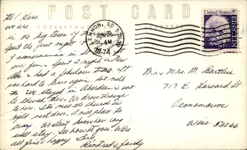 RPPC Morristown,SD Town View 1974 Corson County South Dakota Vintage ...