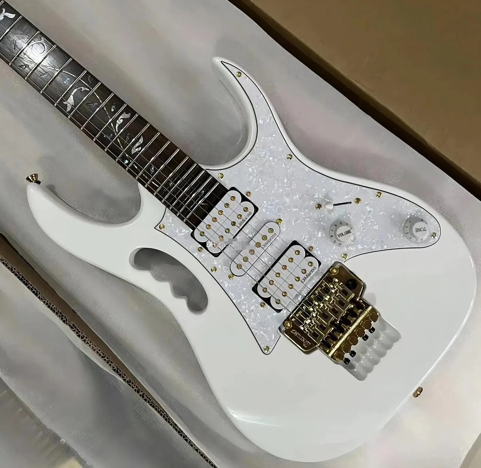 Custom 24 Frets Electric Guitar Scalloped Fretboard Abalone Tree Of ...