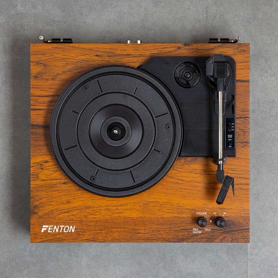 Fenton RP165B Lightwood Record Player With Speakers - Bluetooth & Spare ...