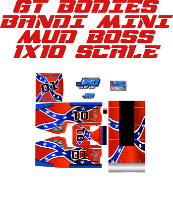 GT BODIES BANDIT MINI MUDBOSS 1 X 10 SCALE GENERAL LEE | eBay