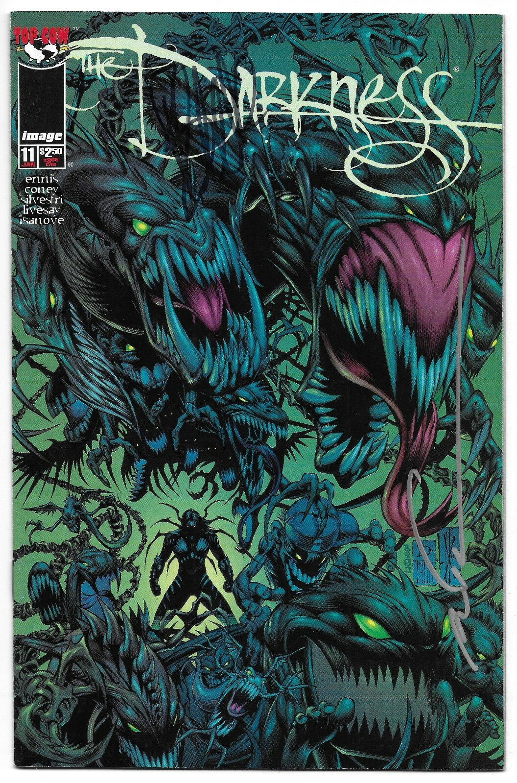 Darkness 11 Keown Variant Signed Joe Benitez Marc Silvestri Autographed ...
