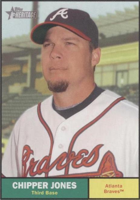 2010 Topps Heritage - Chipper Jones #120 for sale online | eBay