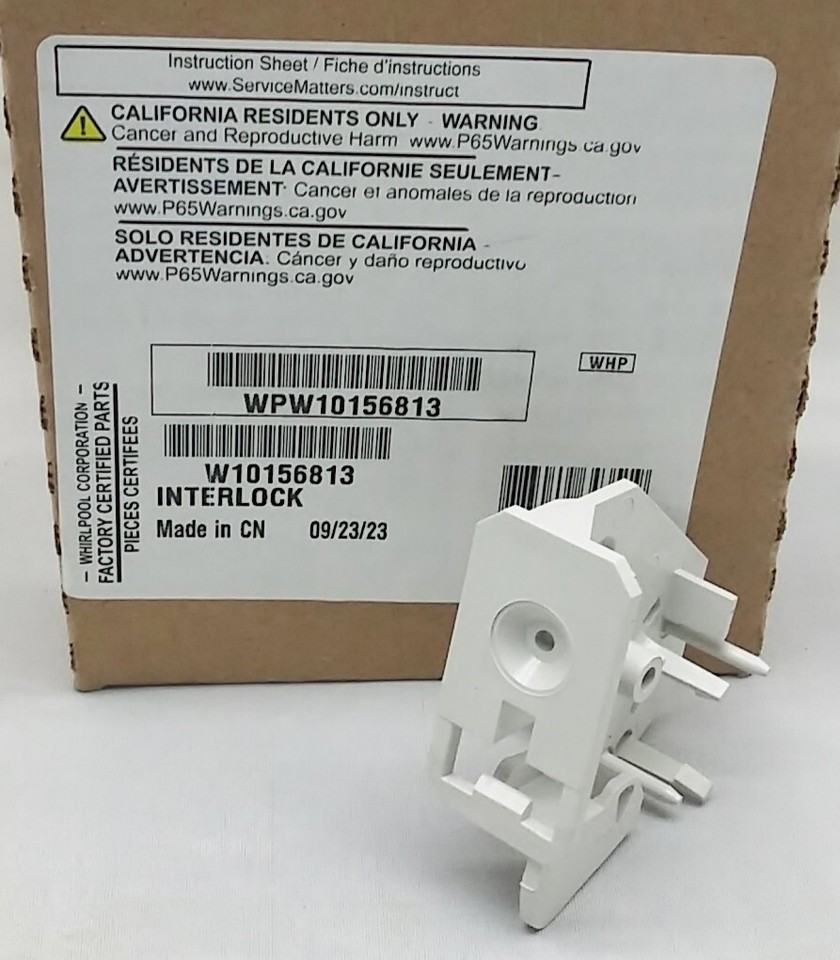 W10156813 Whirlpool Microwave Oven Door Switch Holder - New - Genuine ...