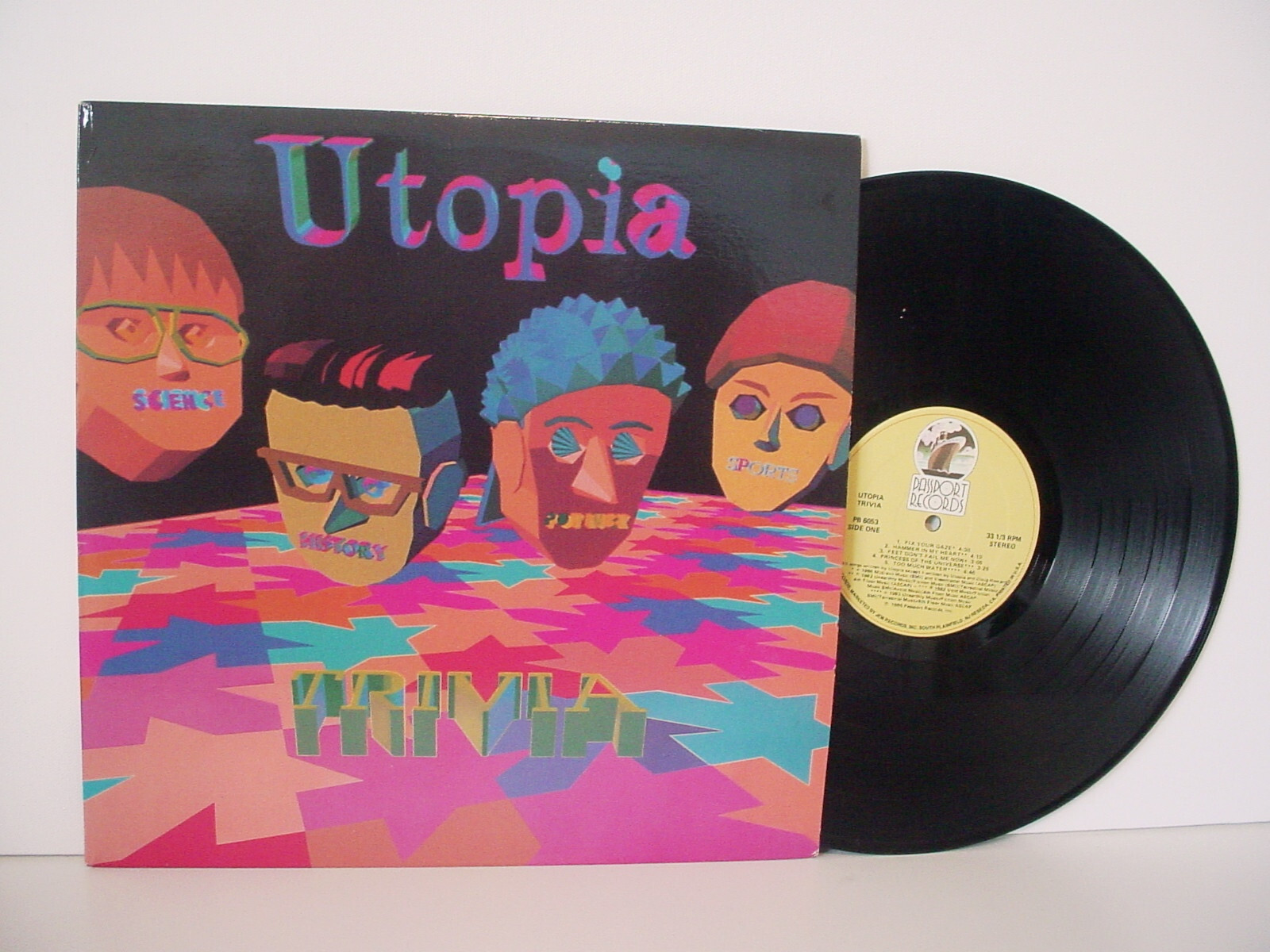 UTOPIA "Trivia" Original VINYL LP from 1986 (PASSPORT PB 6053) TODD ...