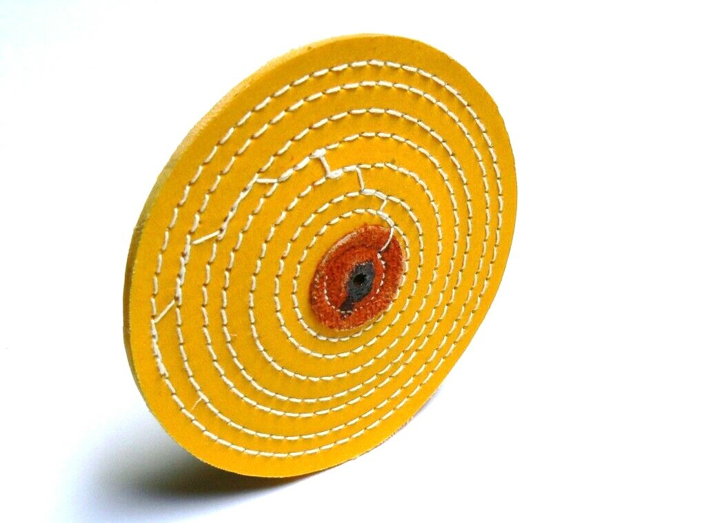 YELLOW RAZOR BUFF KNIFE EDGE 5” TREATED WHEEL BUFFS | eBay