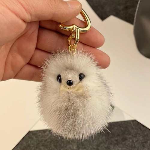 Cute Real Mink Fur Fox Keyring Pompom Ball Bag Charm Purse Phone Furry ...