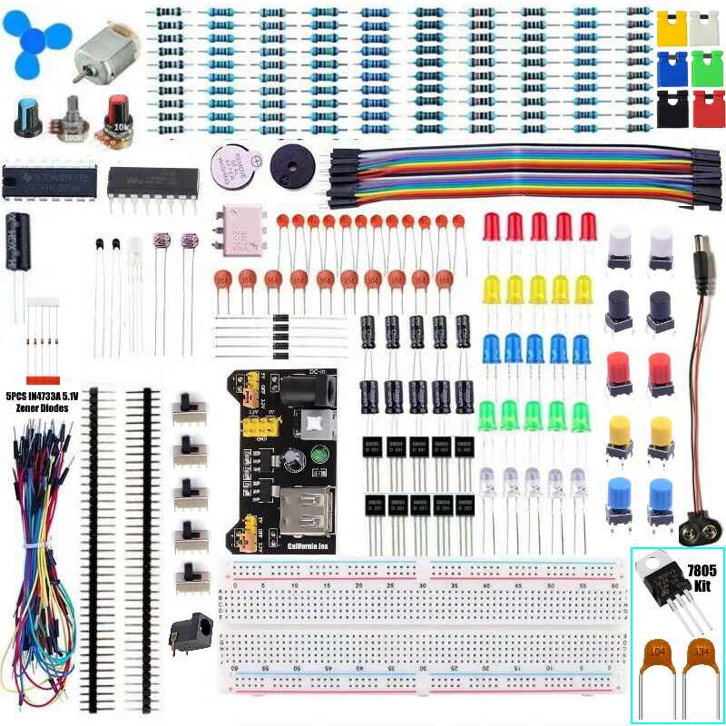 New Solderless Breadboard Protoboard 830 Tie Point MB-102 Test Circuit ...