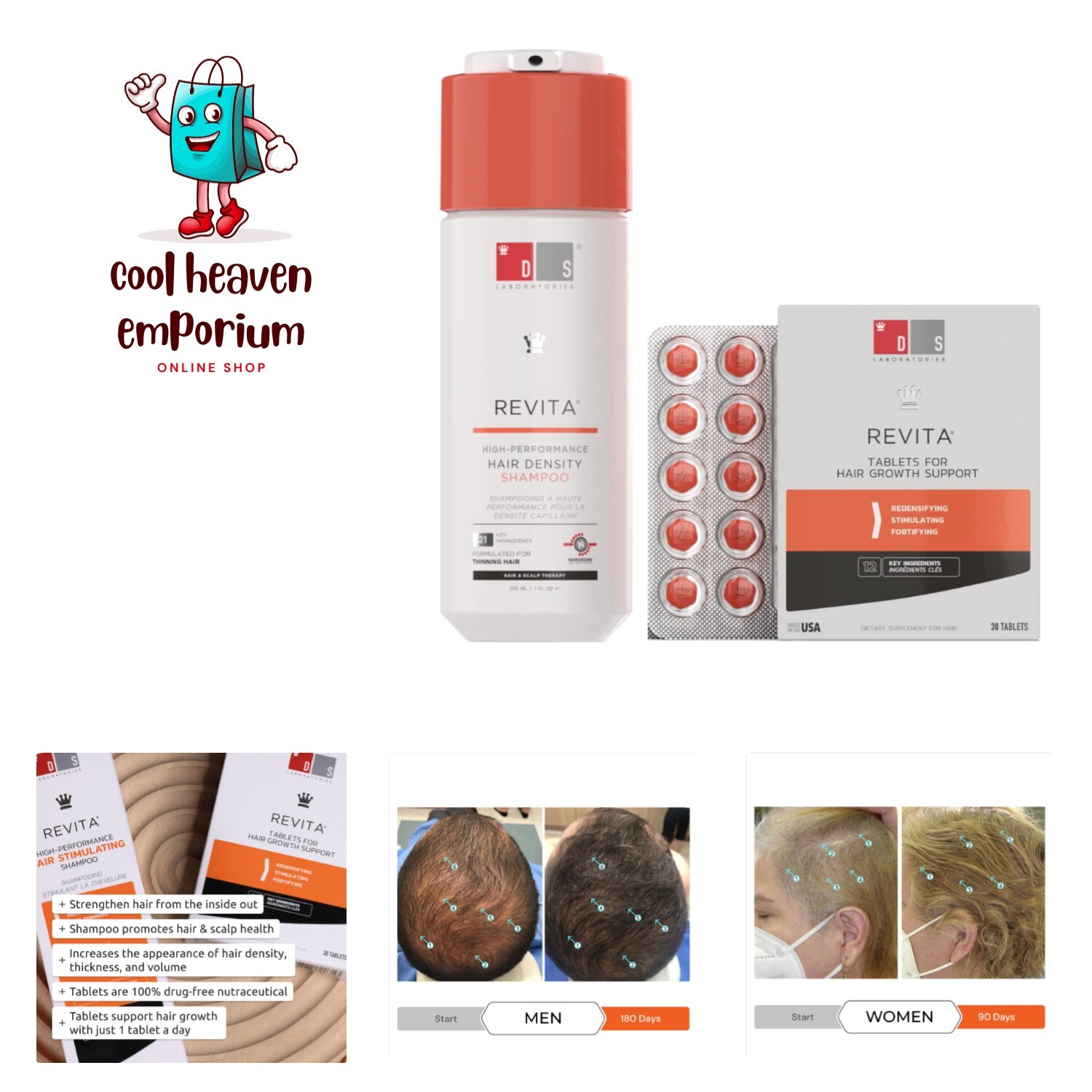 Revita Shampoo & Revita Tablets - Hair Vitamins for Hair Loss for Women ...