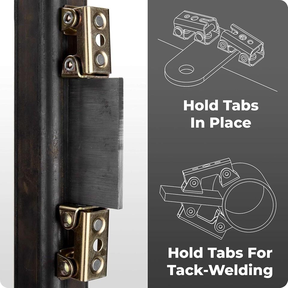 Magnetic Welding Fixture Clamp 4PCS V-Sharp Tab Holder Corner for Tack ...