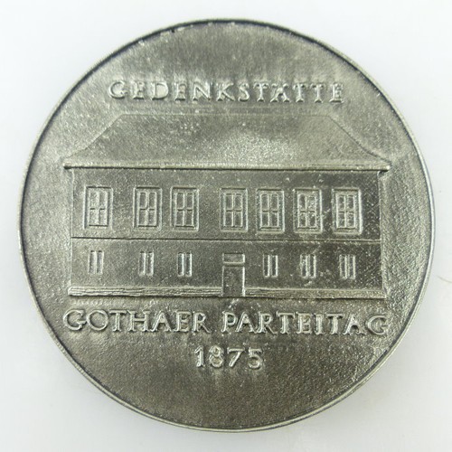 Medaille 1875 Kritik des Gothaer Programms Gedenkstätte Gothaer ...