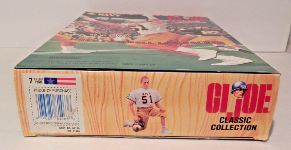 GI JOE CLASSIC COLLECTION ~ NAVY FOOTBALL LINEBACKER - NEW from 1998 ...