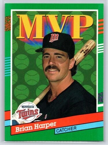 1991 Donruss MVP #398 Brian Harper Minnesota Twins Baseball Card | eBay