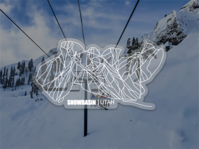 Snowbasin - Utah - Clear Vinyl Ski Resort Sticker | eBay