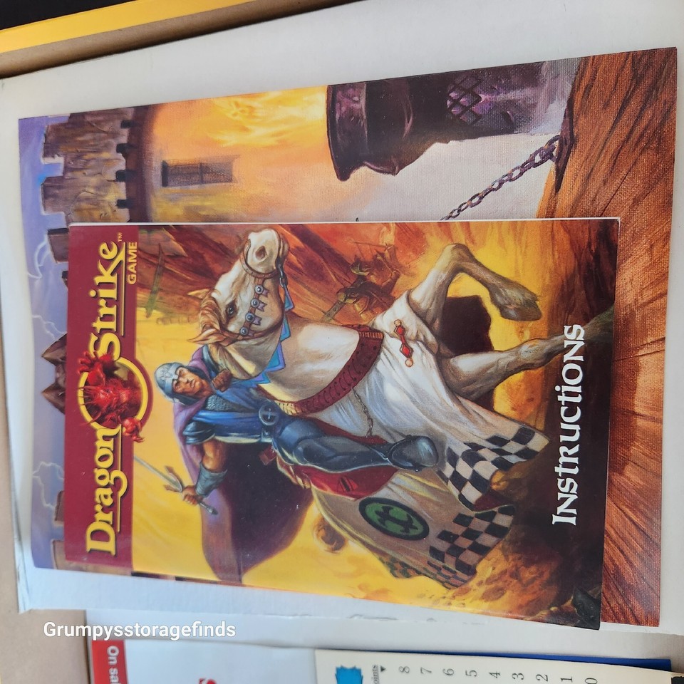 Vintage Dragon Strike TSR Dungeons & Dragons Board Game NO VHS INCLUDED ...