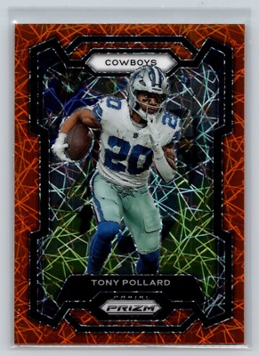 2023 Panini Prizm #81 Tony Pollard Orange Lazer Prizm | eBay
