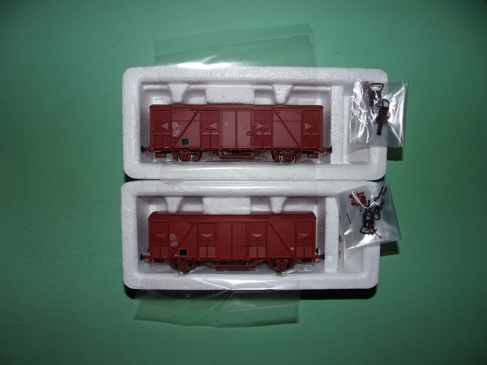 LS MODELS coffret 2 wagons couverts courts primeur permaplex 30024 NEUF ...