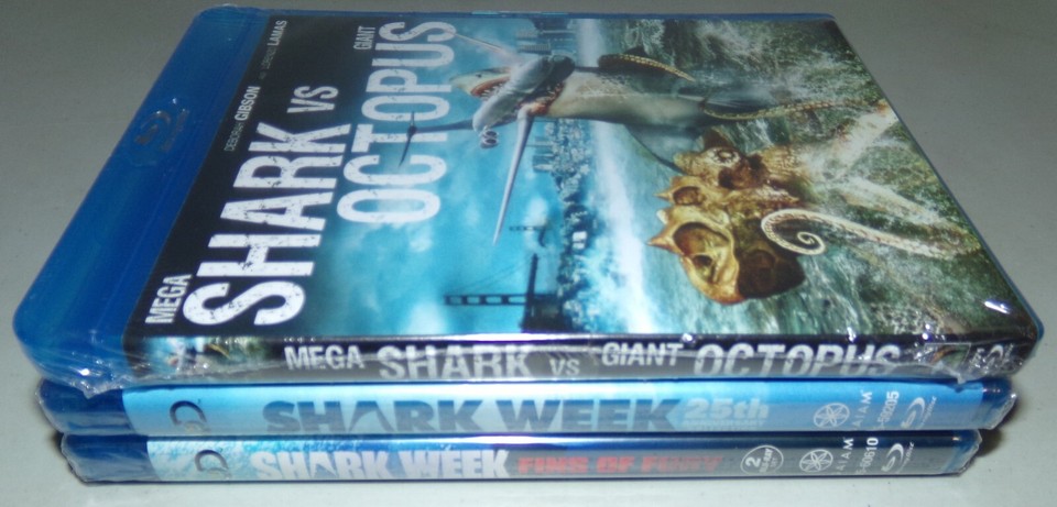Shark Week: 25th Anniversary (Blu-ray) Fins of Fury/Mega Shark Giant ...