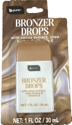 B Pure Bronzer Drops W Cocoa Extract,Shae Butter & Vit E-Brand New ...