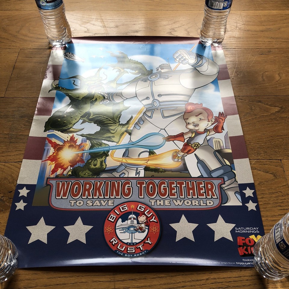 New Big Guy Rusty Boy Robot 1999 Working Together Fox Kids Cartoon ...