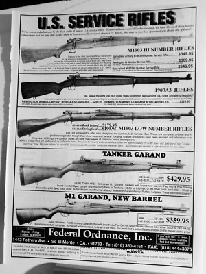 U.S. SERVICE RIFLES ORIGINAL VTG 1991 ADVERTISEMENT | eBay