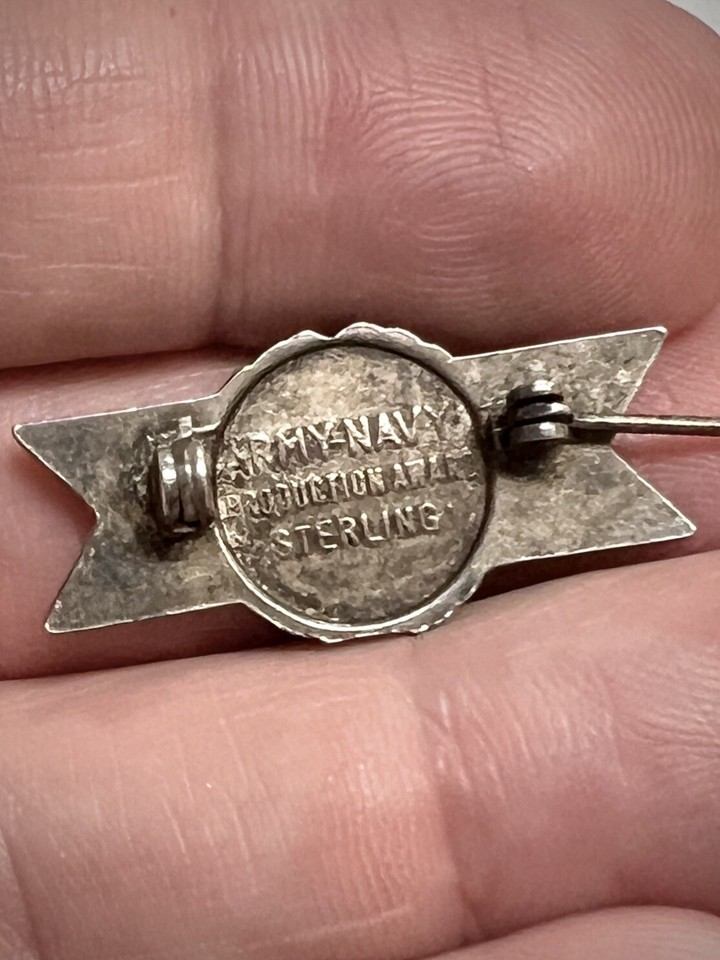 Sterling Silver 925 WWII Army-Navy "E" Excellence Award Production ...