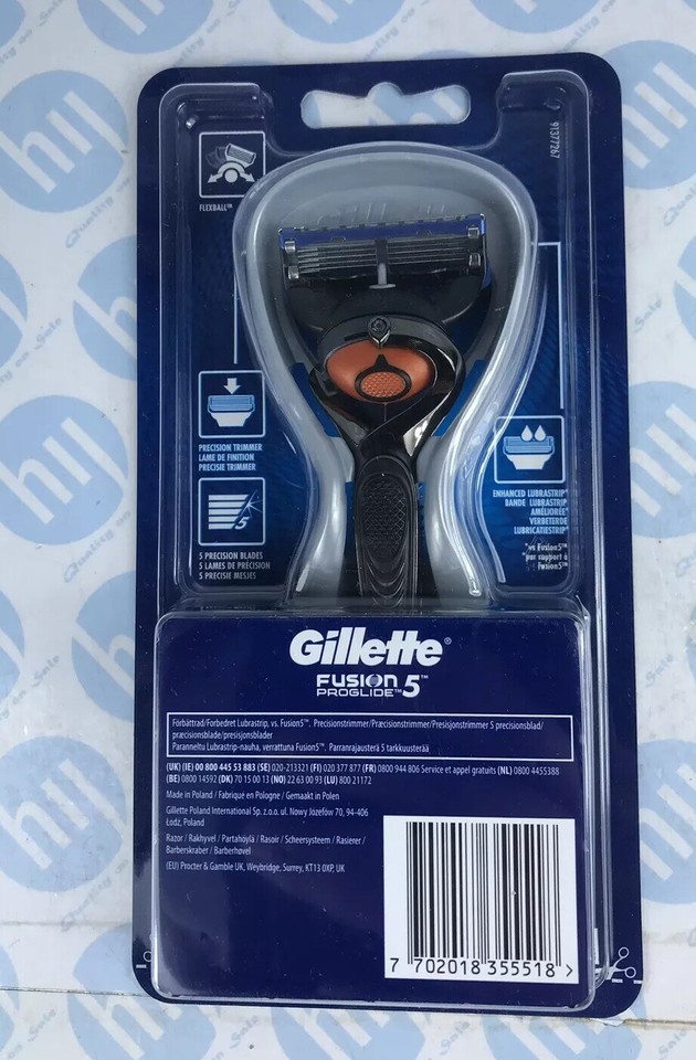 Gillette Fusion ProGlide FlexBall Manual Shaving Razor Precision Blades ...