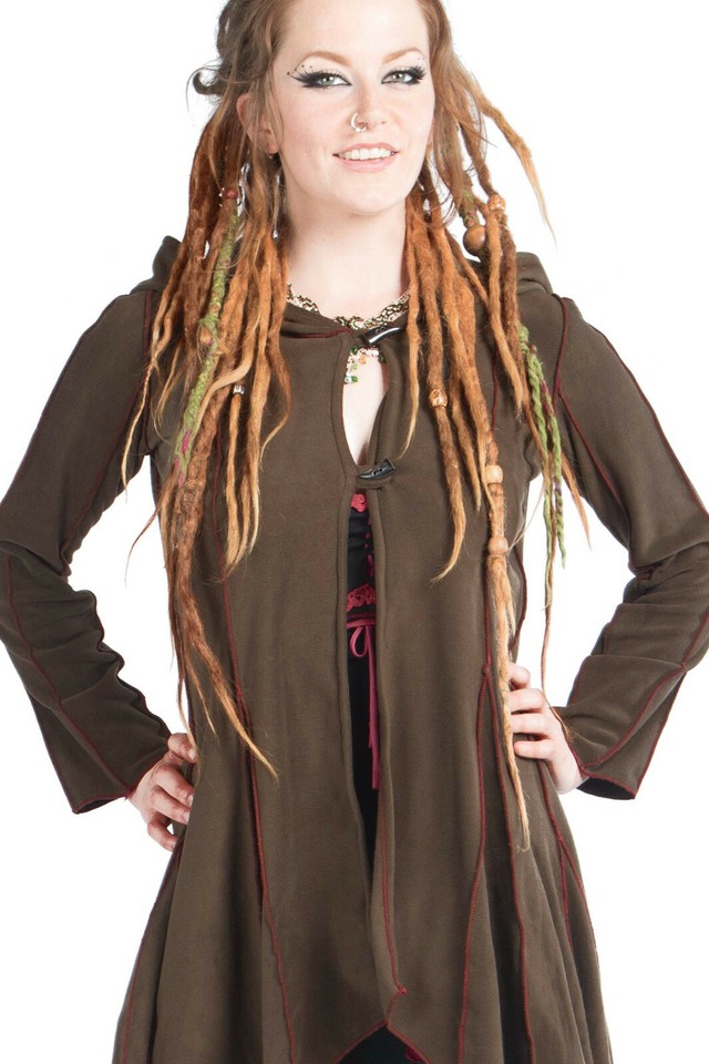 Psy Trance Clothing, Hippy Jacket, Pixie Goth Boho Cloak Jacket XXL ...