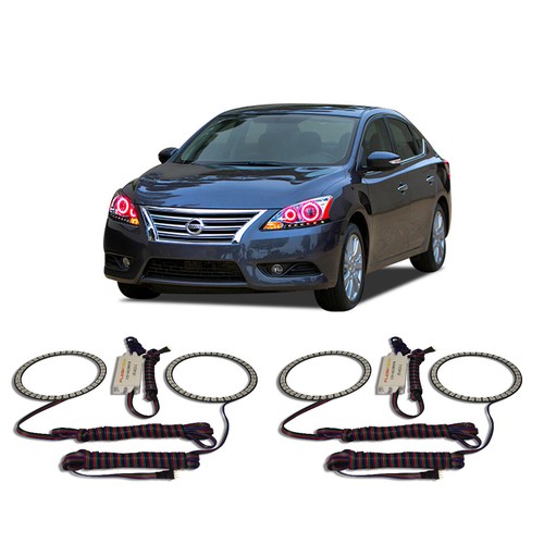 Bright Red Angel Eye Headlight Halo kit for Nissan Sentra 13-15 | eBay